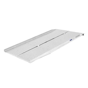 SILVER SPRING 4' L x 30" W Aluminum Portable Multi-Fold Ramp-600 lb ...
