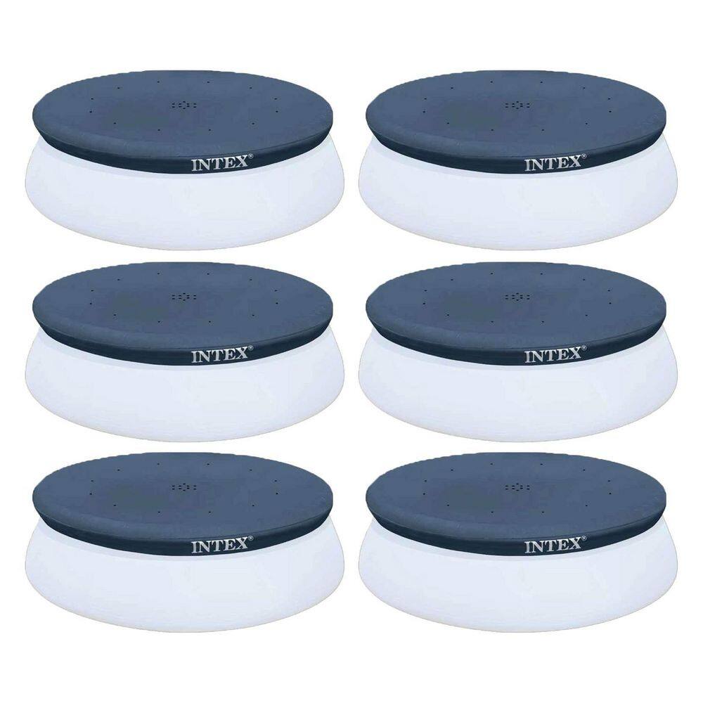 Intex 10 ft. Above Ground Swimming Pool Debris Vinyl Round Cover Tarp ...