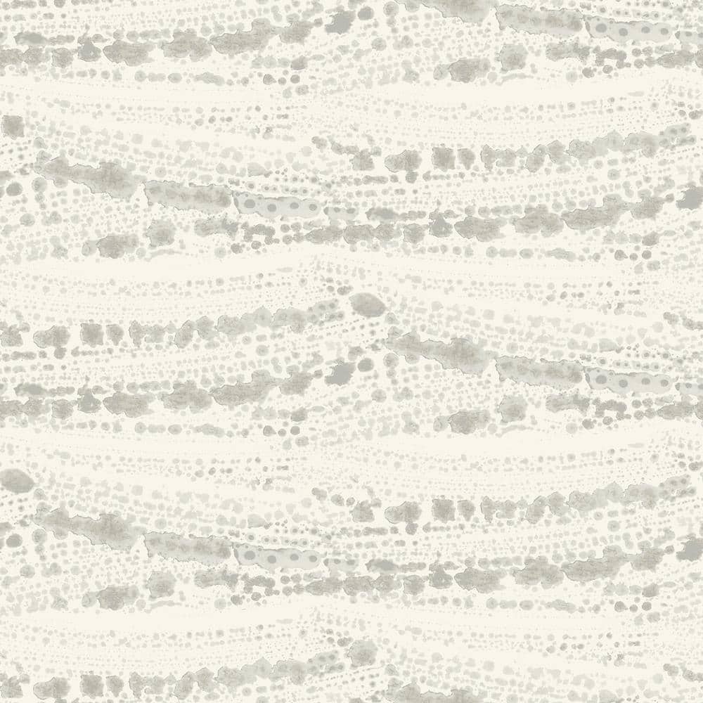 Chesapeake Rannell Grey Abstract Scallop Matte Paper Pre-Pasted ...