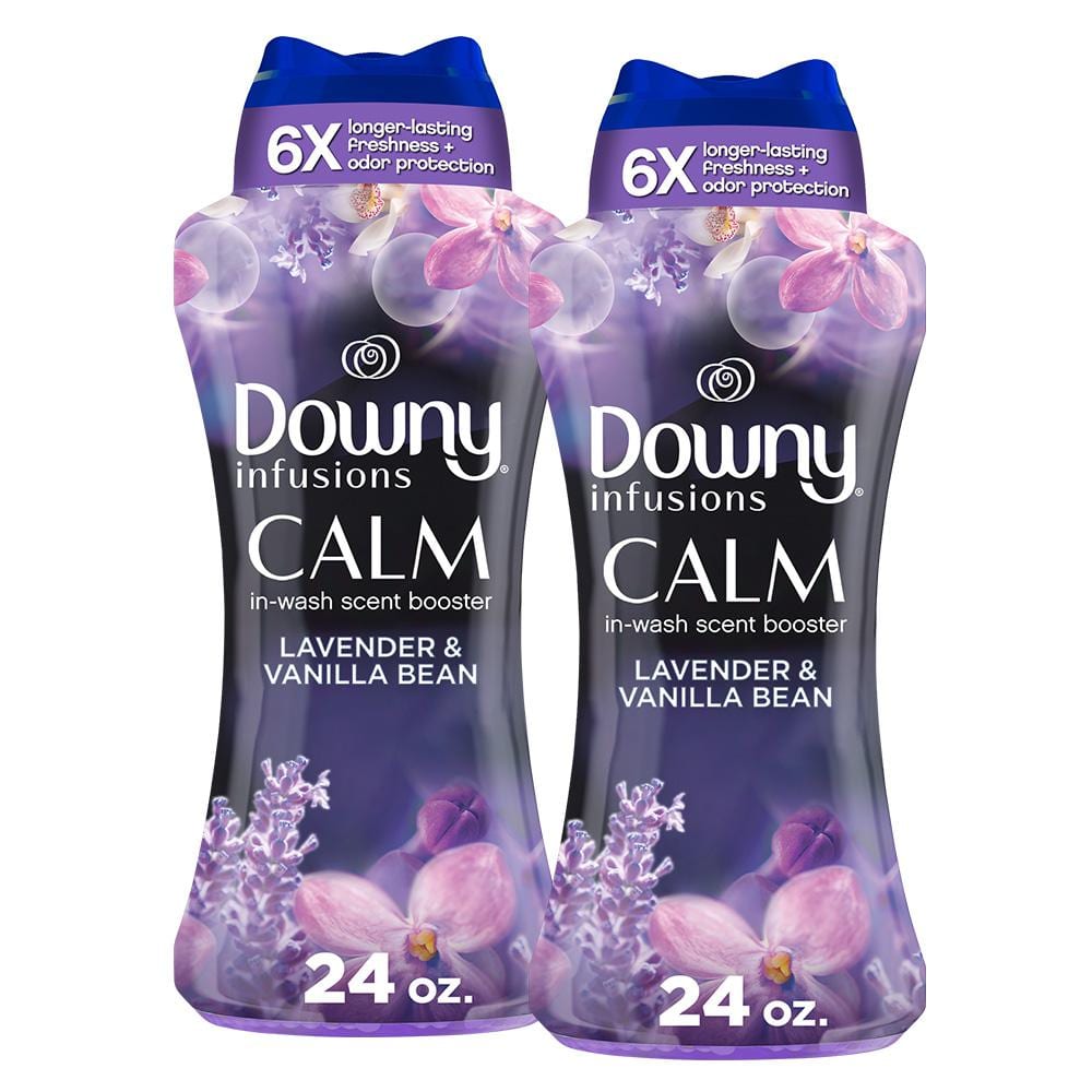 Downy Infusions Calm Lavender and Vanilla Bean Scent Beads, 24 oz, (2 ...