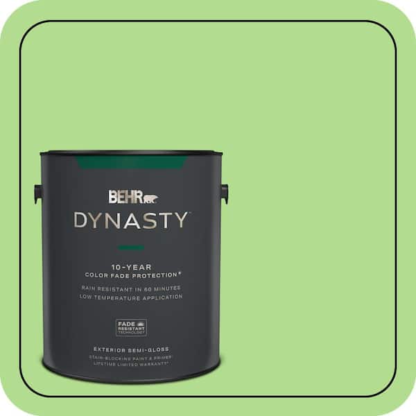 BEHR DYNASTY 1 gal. #MQ4-46 Early Spring Semi-Gloss Enamel Exterior ...