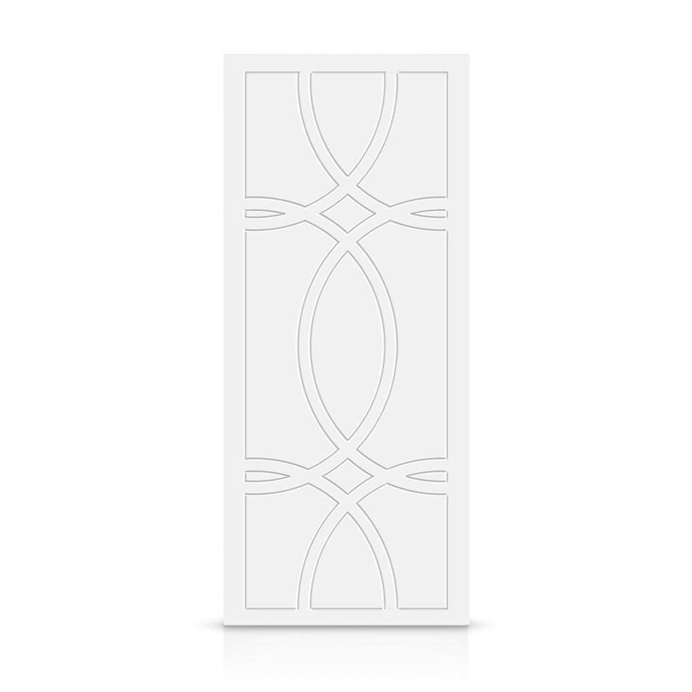 CALHOME 36 in. x 96 in. Hollow Core White Painted Composite MDF ...
