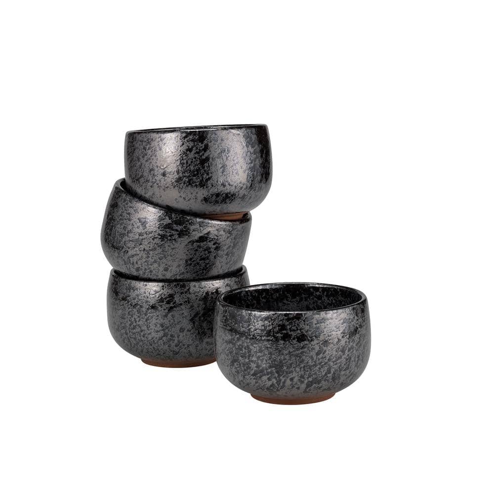 Over and Back 25 oz. Volcanic Black Cereal Bowl (Set of 4)-906017 - The ...