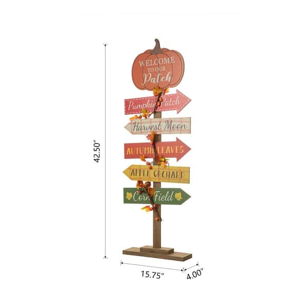 Wooden Directional Sign