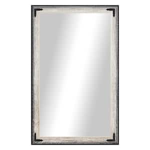 Rayne Mirrors 78 in. W x 39 in. H Rayne Brown/Cream Distressed Vanity ...