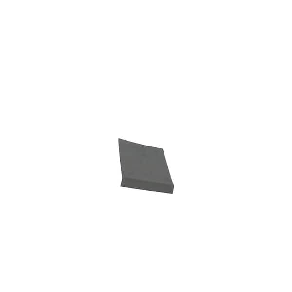 ROPPE Vinyl Wallbase Dark Gray 0.080 in. T x 4 in. W x 48 in. L Dryback ...