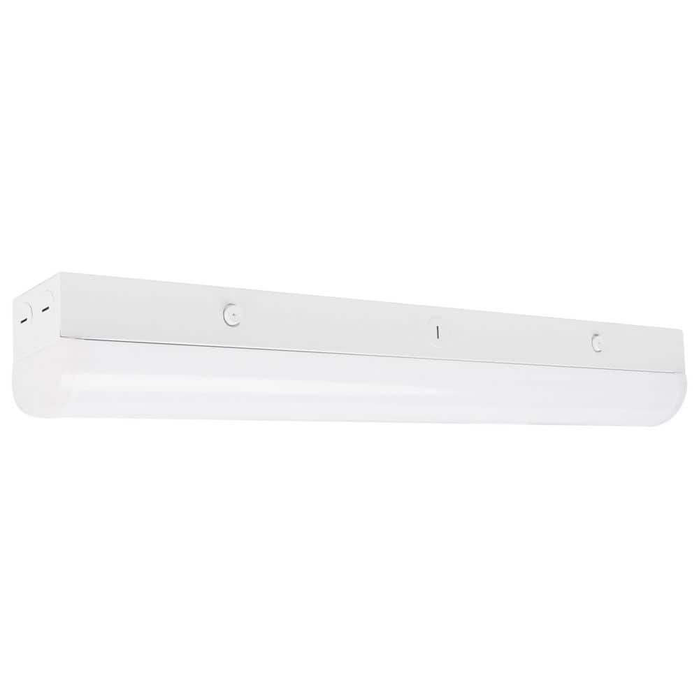 SATCO 2 ft. 100-Watt Equivalent Integrated LED White Strip Light ...