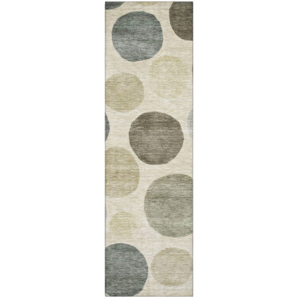 Addison Rugs Mayfield Premium Machine Washable Abstract AMF2062 Taupe 2 ...