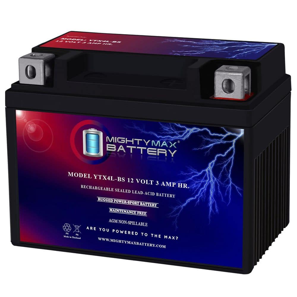 MIGHTY MAX BATTERY YTX4L-BS SLA Replacement Battery for Snapper Walk ...