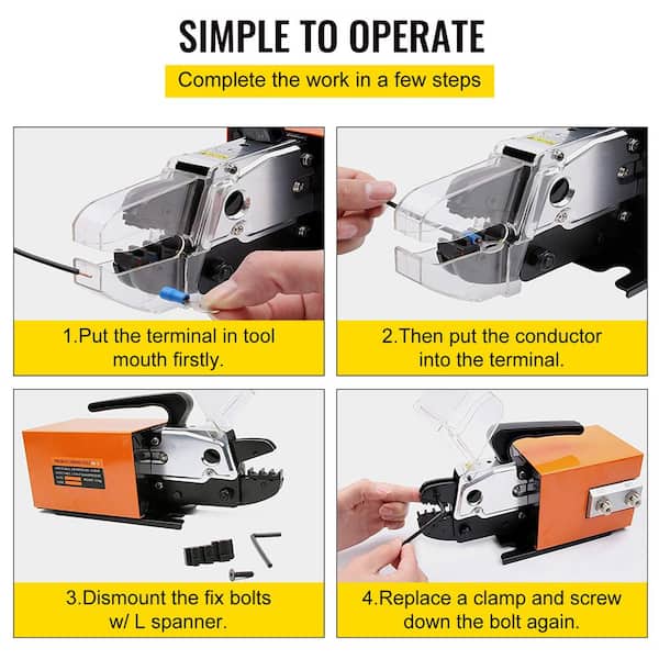 VEVOR Pneumatic Crimping Tool AM 10 Pneumatic Air Powered Wire Terminal Crimping Machine Crimping AM10QDDZYJJ000001V0 The Home Depot