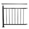 Dolle Acadia 38 in. H x 39 in W Black Aluminum Continuous Banister Kit ...