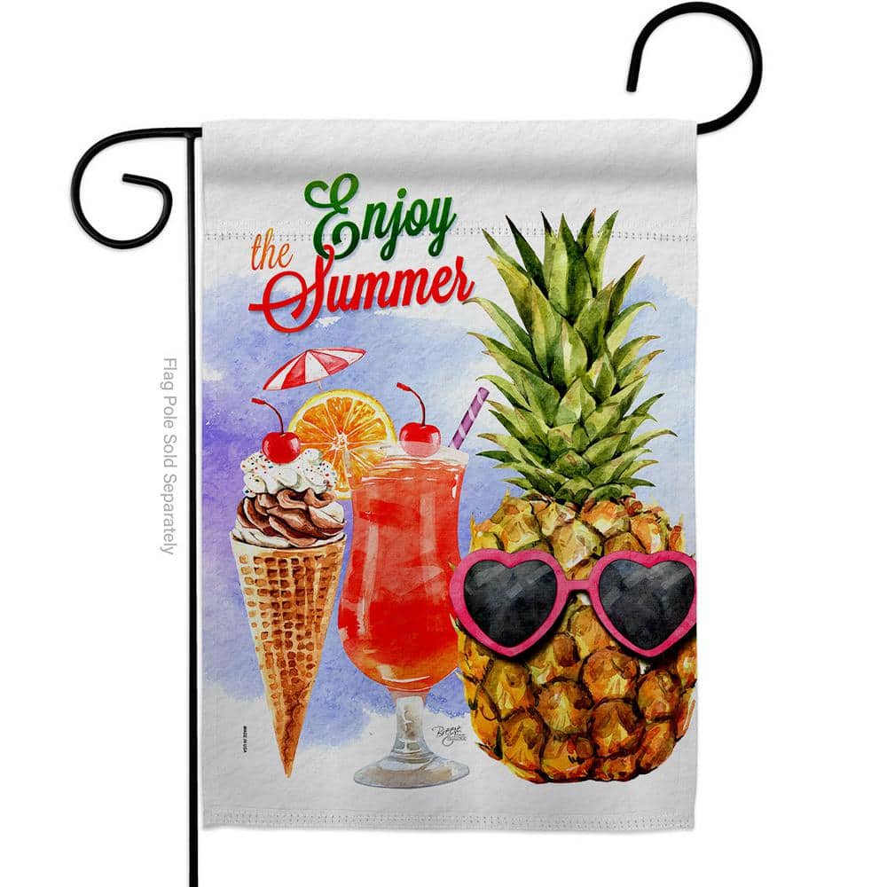 Breeze Decor 13 in. x 18.5 in. Summer Sweets Garden Flag Double-Sided ...