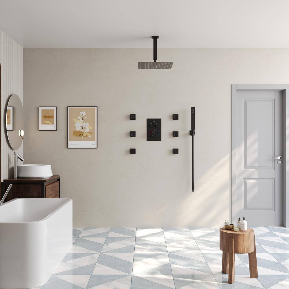 Have a question about EVERSTEIN Luxury 7-Spray Patterns Thermostatic 12 in. Ceiling Mount ...