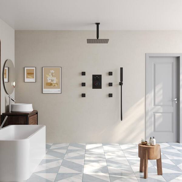 Have a question about EVERSTEIN Luxury 7-Spray Patterns Thermostatic 12 in. Ceiling Mount ...