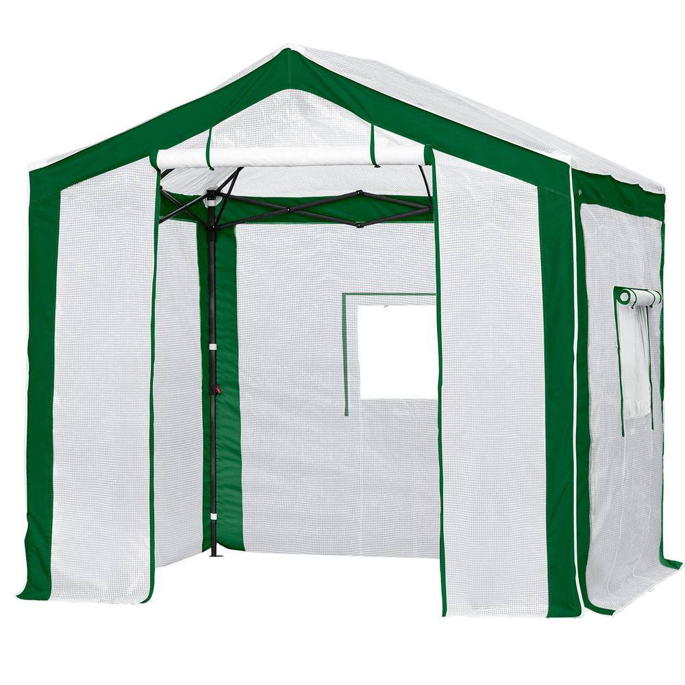 EAGLE PEAK 96 in. W x 96 in. D Portable Walk-In Pop-Up Instant Outdoor ...