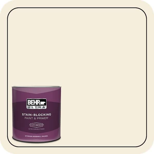 BEHR ULTRA 1 qt. #W-D-300 Eggshell Cream Extra Durable Eggshell Enamel ...