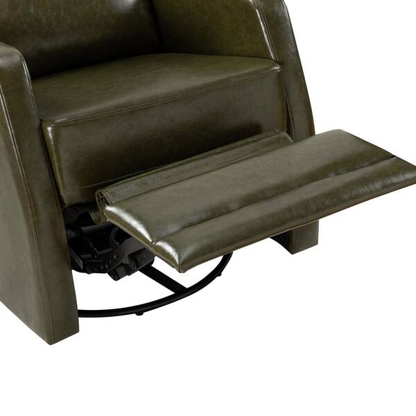 ARTFUL LIVING DESIGN Prudencia Green Rocker Recliner with Wingback KNM546 GREEN