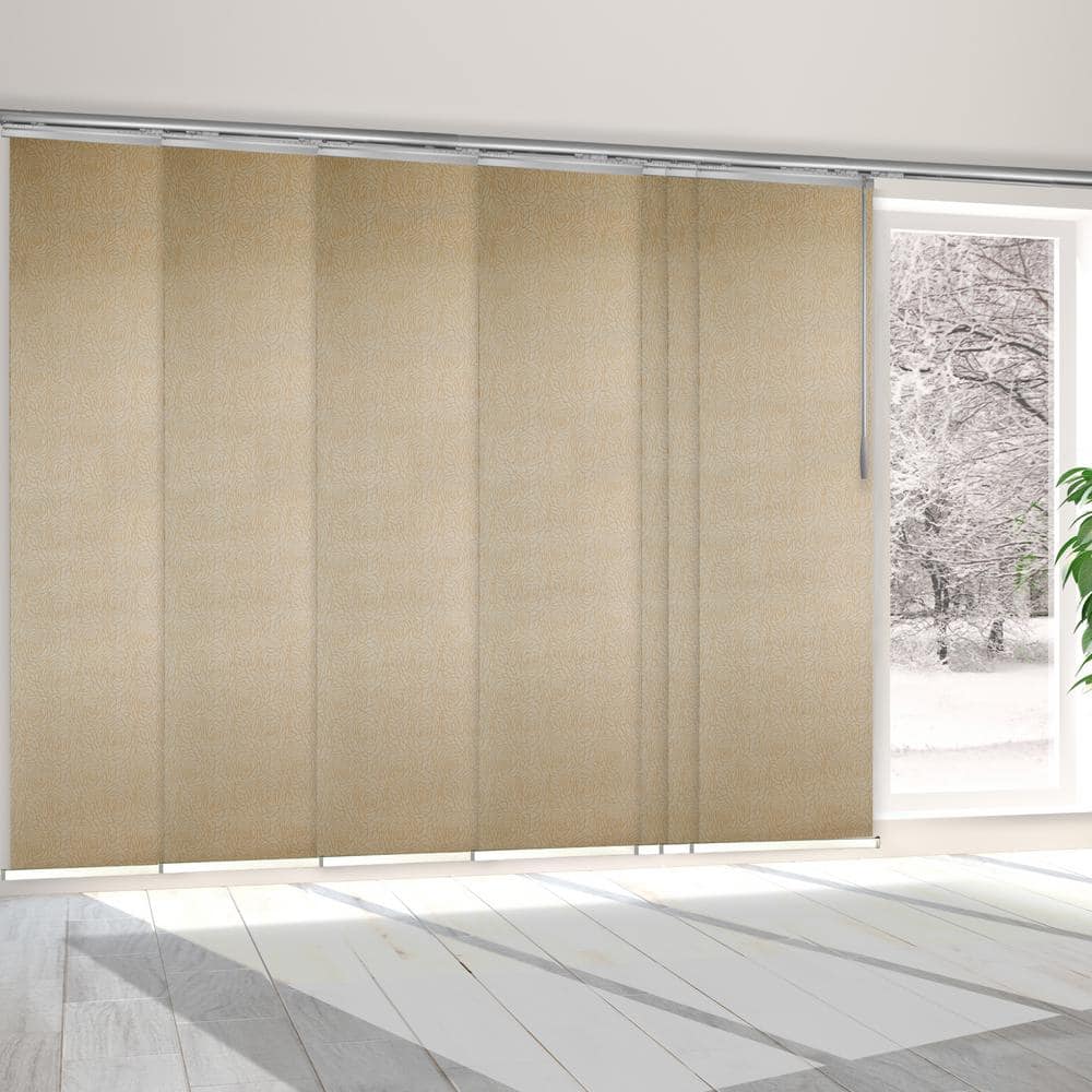 EMOH Leilani 110 in. - 153 in. W x 94 in. L Adjustable 7-Panel White ...