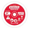 DIABLO 3 in. Diamond Blade Masonry Continuous Turbo Rim Cut-Off ...
