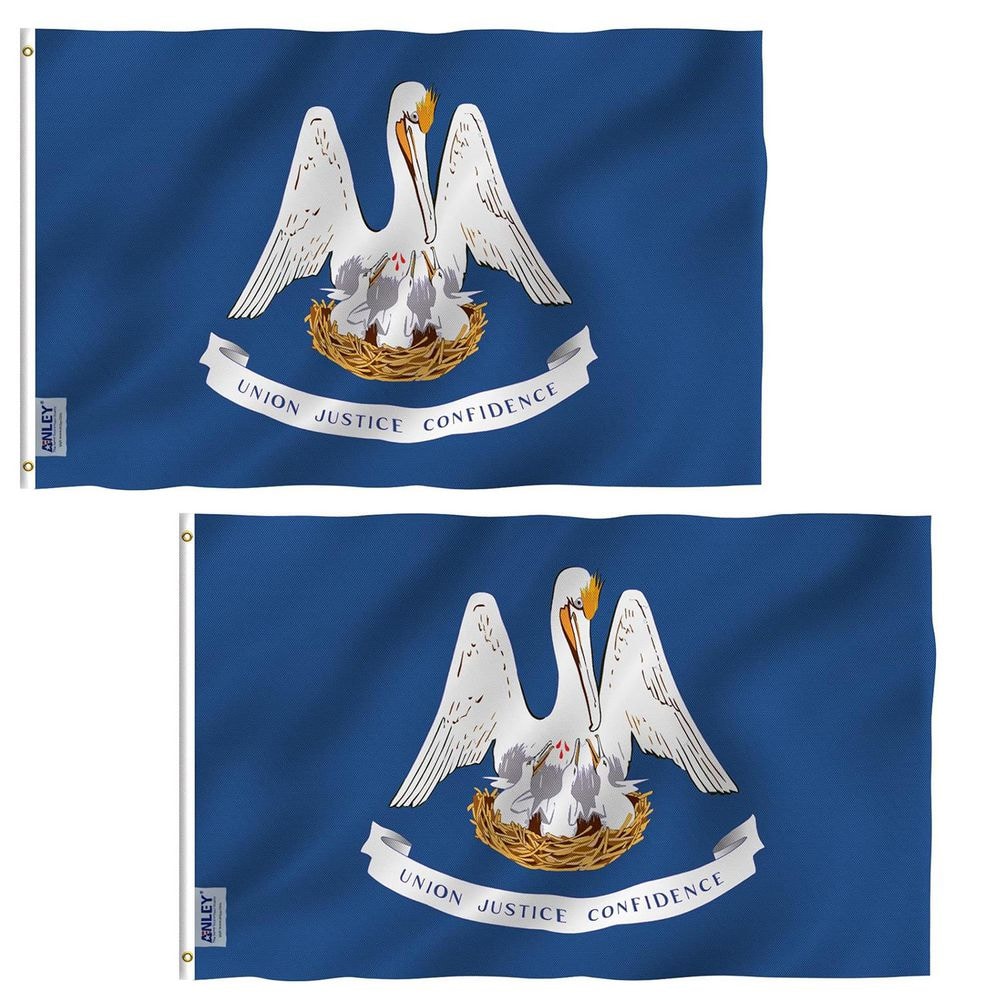 ANLEY Fly Breeze 3 ft. x 5 ft. Louisiana State Flag-Louisiana LA Flags ...