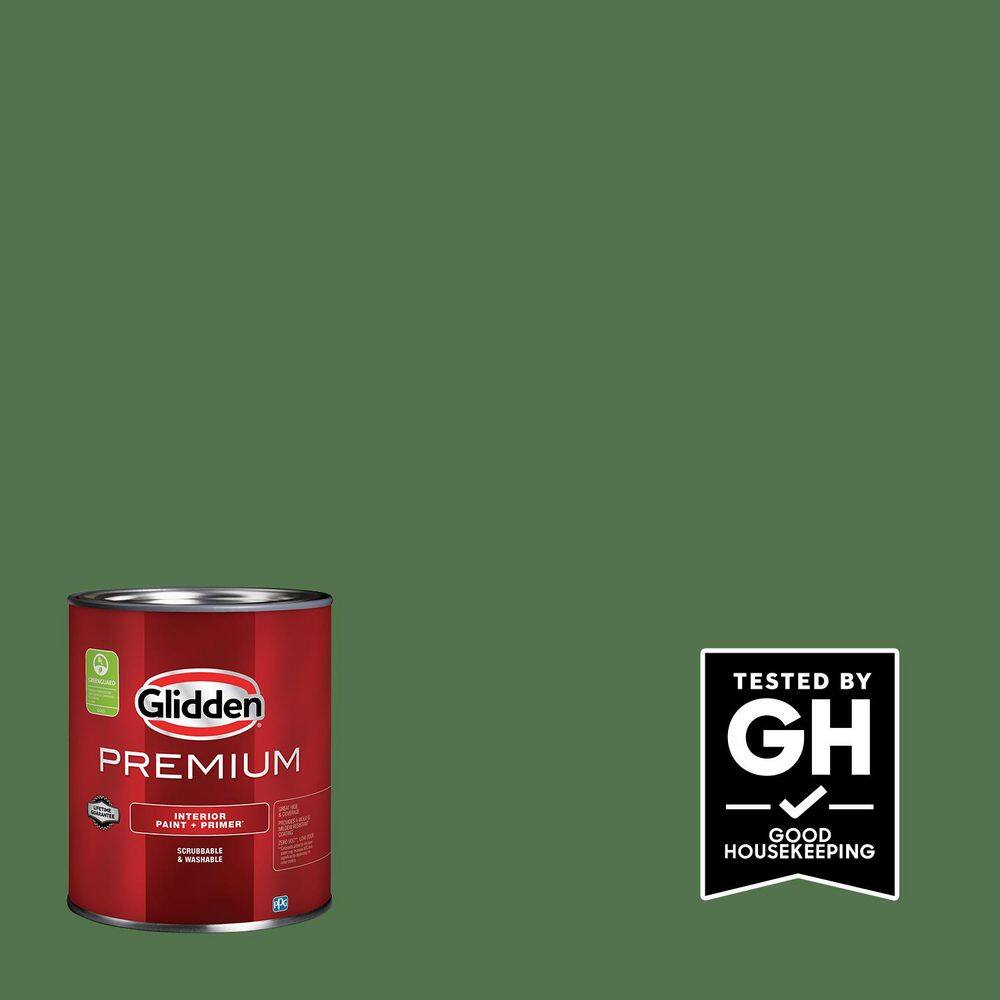 Glidden Premium 1 qt. PPG1131-7 Clover Leaf Eggshell Interior Latex ...