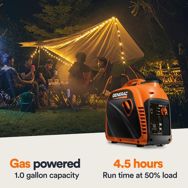 Generac 2500 Watt Recoil Start Gasoline Portable Generator Inverter w ...