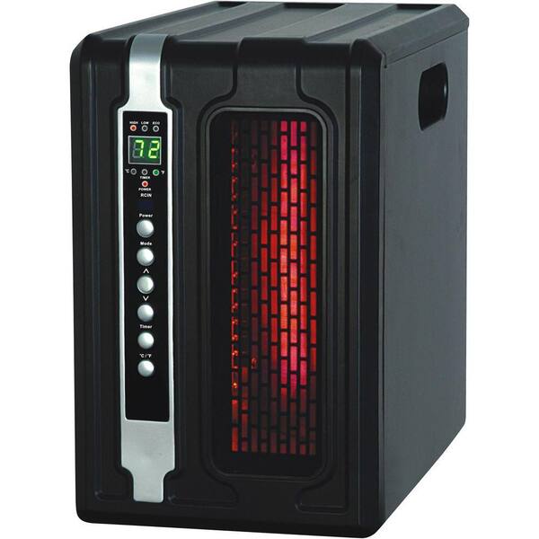 Comfort Glow 750/1,500-Watt Infrared Heater Black QDE1320 - The Home Depot