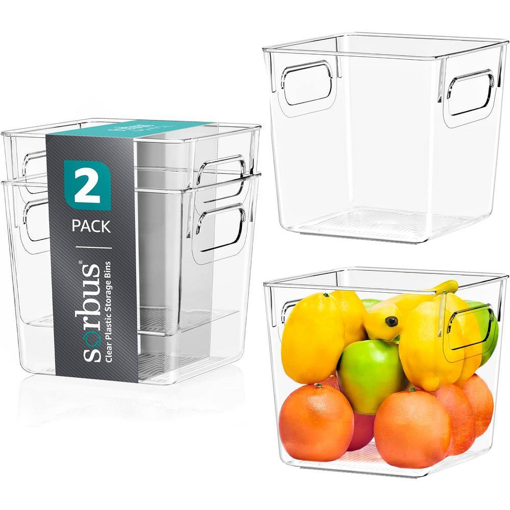 Sorbus Plastic Food Storage Container without Lids (2-Pack) FR-BINSM2 ...