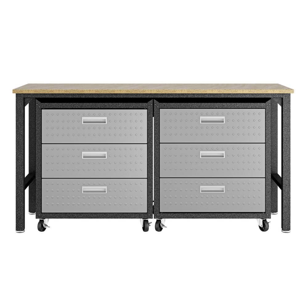 Manhattan Comfort Fortress 72.4 in. W x 37.6 in. H x 20.5 in. D Steel 3 ...