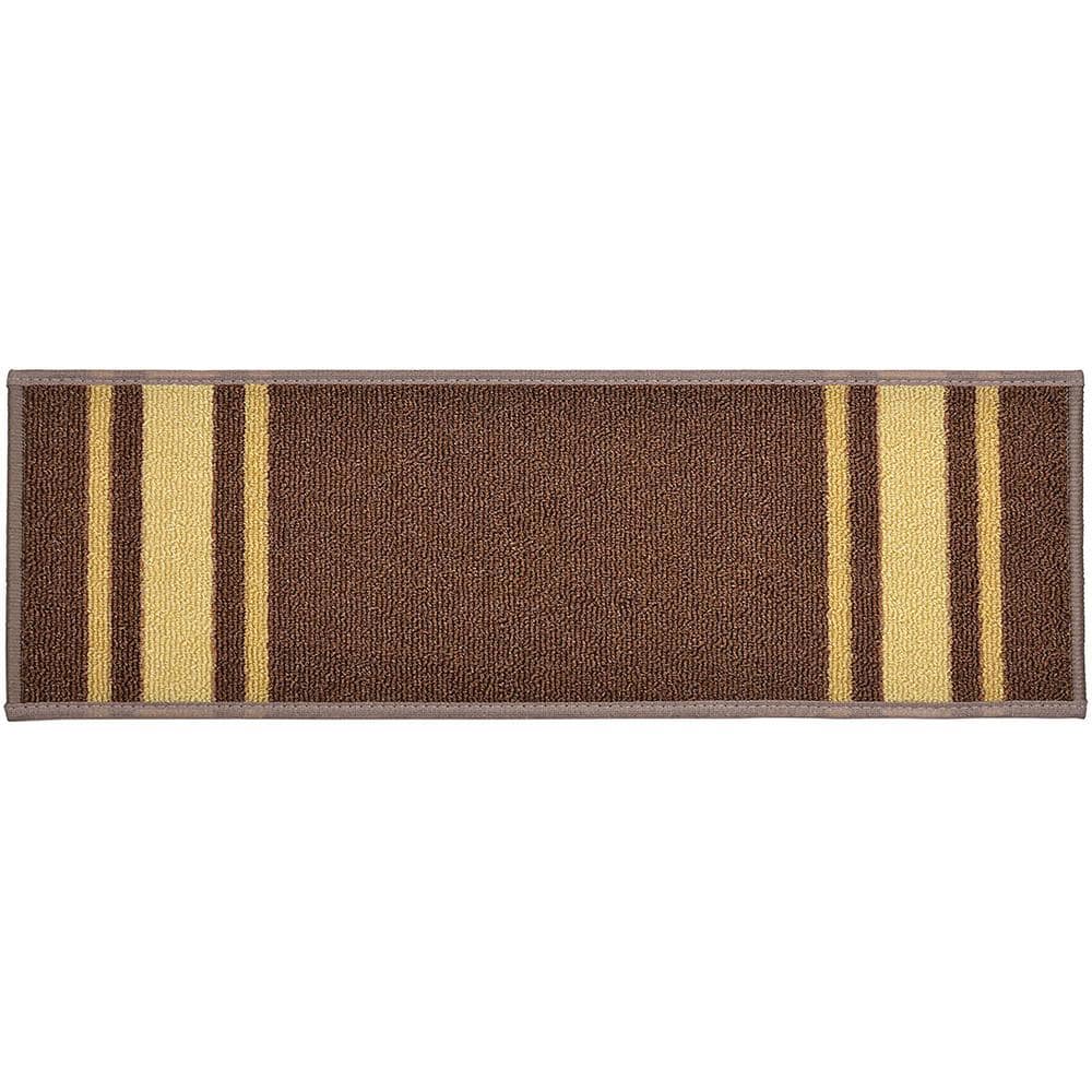 RugStylesOnline Solid Border Custom Size Brown 8 in. W x 36 in. H ...