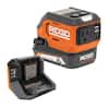 RIDGID 18V Cordless 175-Watt Power Inverter Kit with 2.0 Ah Battery and ...