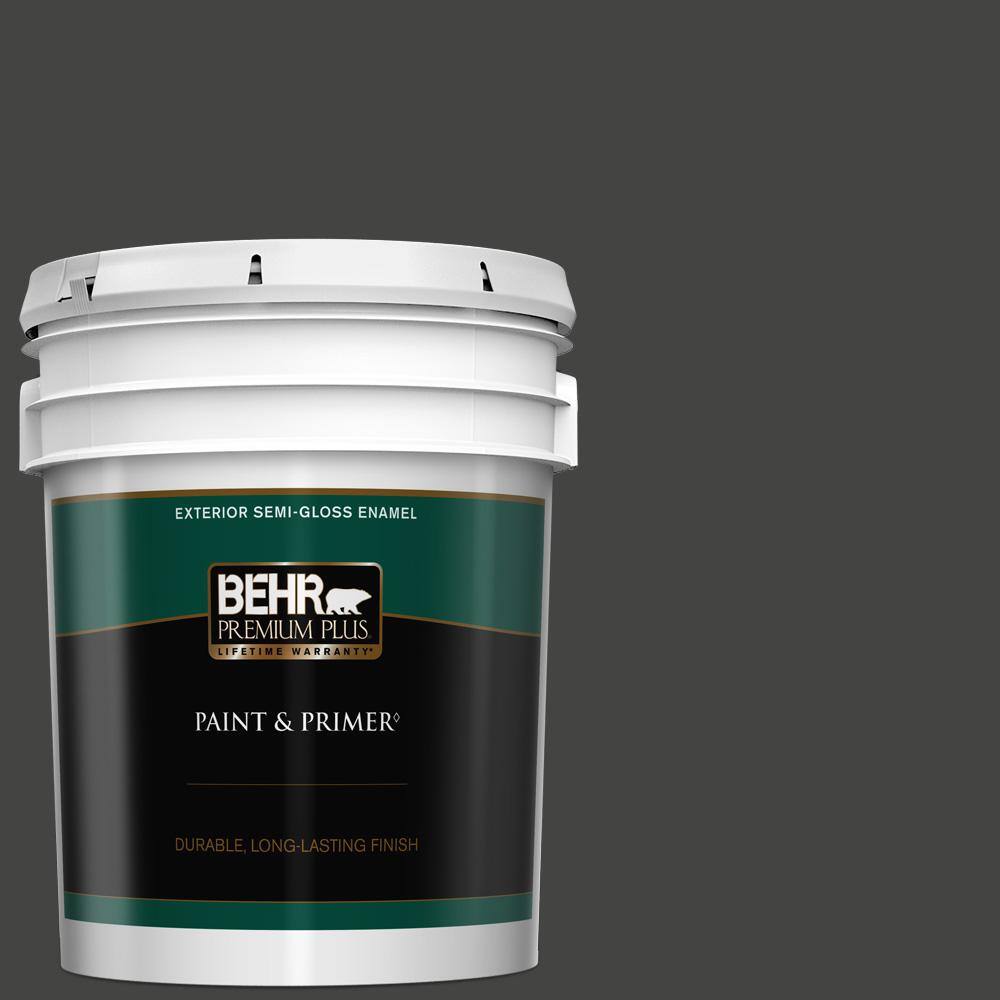 BEHR PREMIUM PLUS 5 gal. #PPU18-20 Broadway Semi-Gloss Enamel Exterior ...