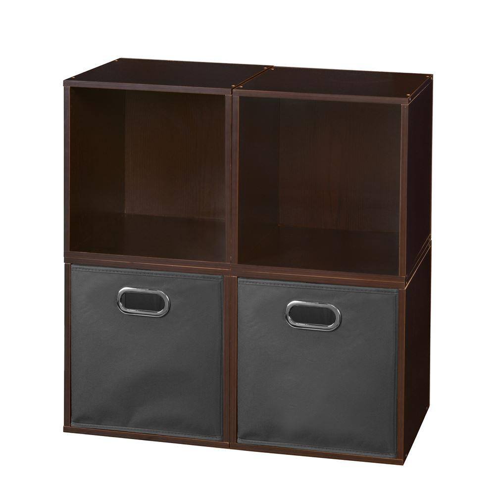 Regency 26 in. H x 26 in. W x 13 in. D Gray Wood 1-Cube Organizer ...