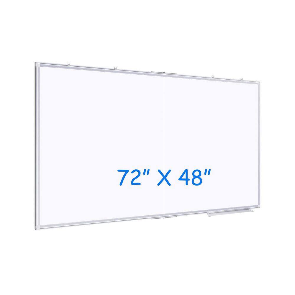maxtek Bulletin Boards Dry Erase Board，72" x 48" Wall-Mounted Aluminum ...