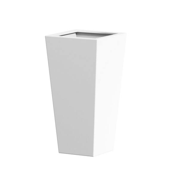 cenadinz 18 in. Height White Metal Cone Indoor/Outdoor Individual Floor ...