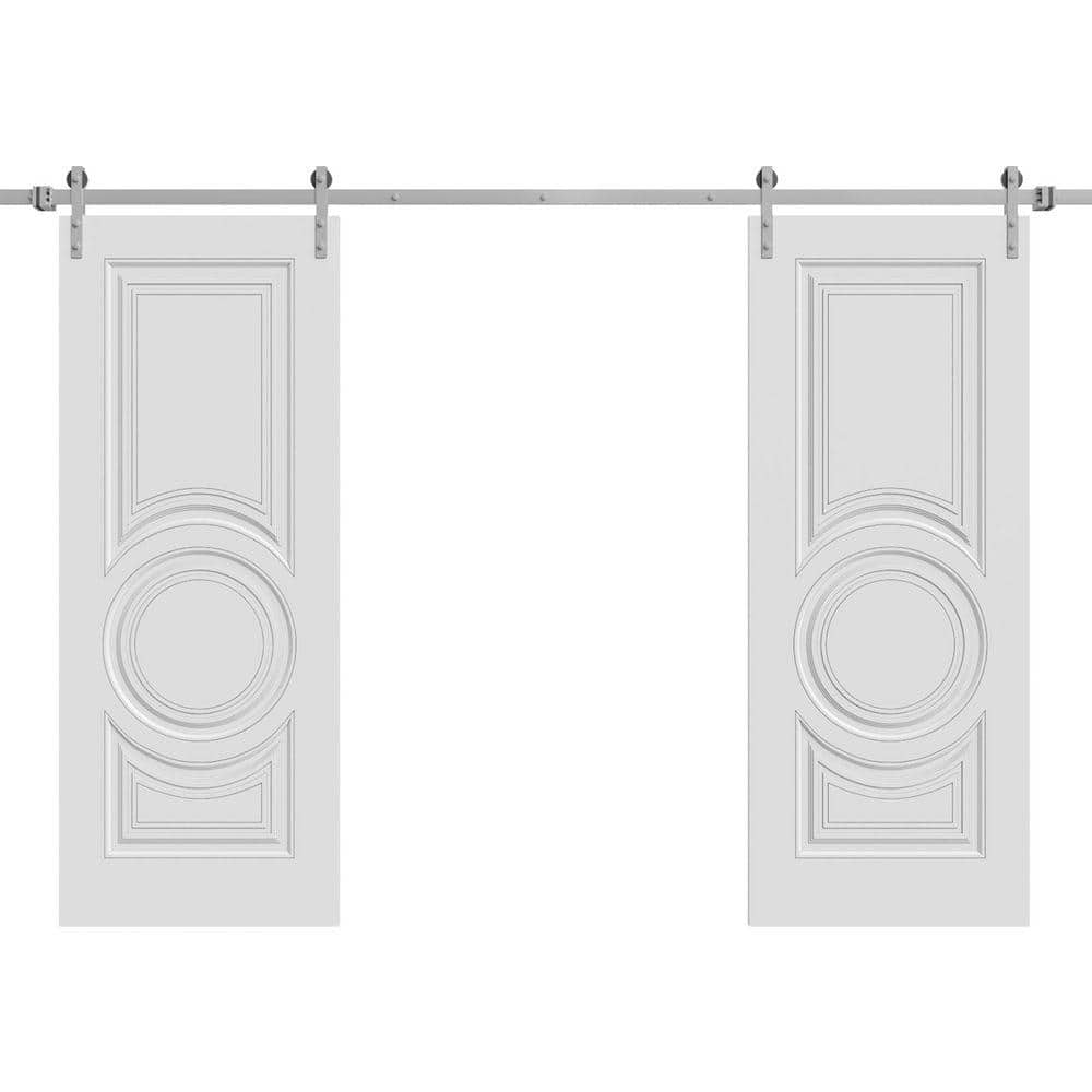 Sartodoors 7855 72 in. x 80 in. Sold Core White Enamel Color Wood ...