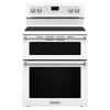 KitchenAid 6.7 cu. ft. 5 Burner Element Double Oven Electric Range with ...
