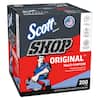 Scott Blue Pop-Up Box Shop Towels (200/Box) 75190 - The Home Depot