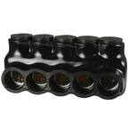 ASI 14 - 2 AWG Inline Splice Multi Tap Connector, Insulated, Black AICD2-1