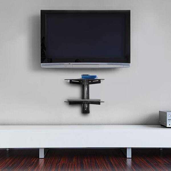 mount it Floating Wall Mounted Dual Shelf Stand MI 892
