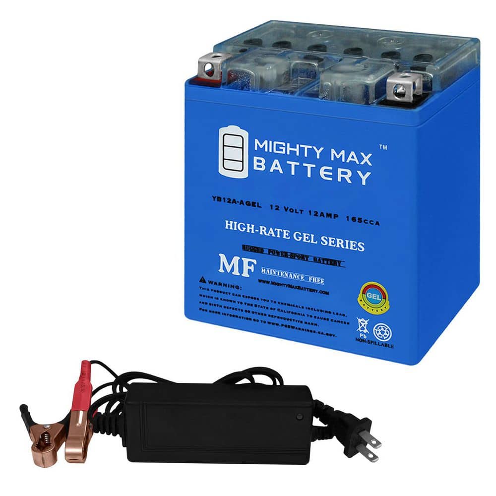 Mighty Max Battery YB12A-A GEL -12 Volt 12 AH, 165 CCA, GEL Type ...