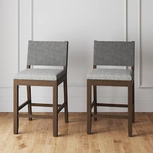 Nathan James Linus 36 in. Modern Wood Counter Height Bar Stool with ...