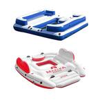 Intex Marina Breeze Island Pool Raft and Oasis Island Inflatable Giant ...