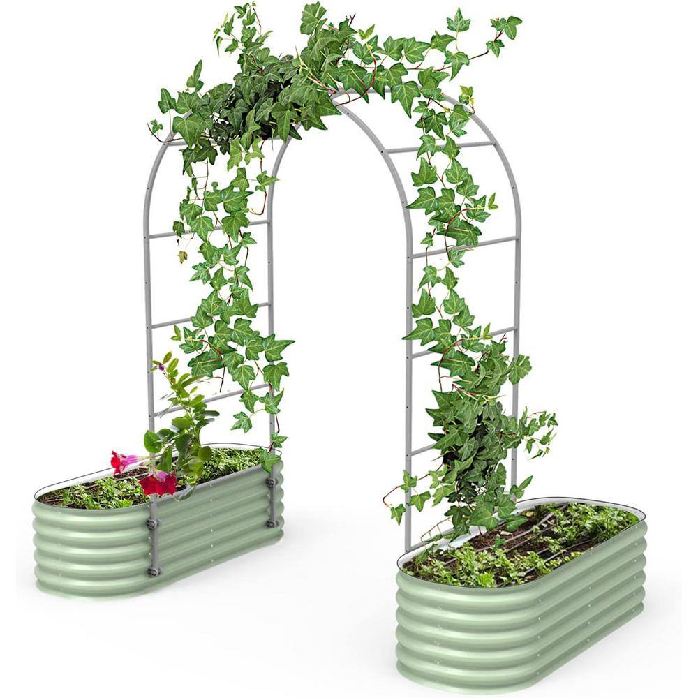 Reviews for vego garden Garden Modular Arched Trellis System Single ...
