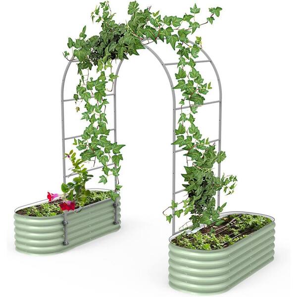 Reviews for vego garden Garden Modular Arched Trellis System Single ...