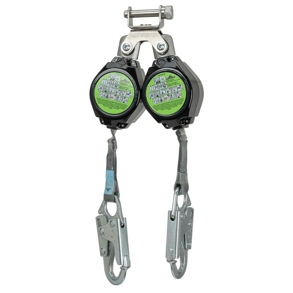 PeakWorks 6 ft. Leading Edge Self Retracting Lifeline with Dual Leg Web and Snap V845525106LE ...