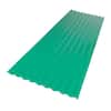 Palruf 26 in. x 6 ft. Corrugated PVC Roof Panel in Green 190814 - The ...