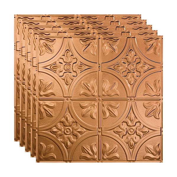 Reviews for Fasade Traditional #2 2 ft. x 2 ft. Polished Copper Lay-In ...