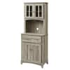 Home Source Industries Home Source Gray Microwave Stand with Top and ...