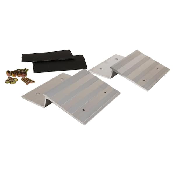 CargoSmart 8 in. Aluminum Truck Loading Ramp Plate Kit (Includes 2 Ramp ...